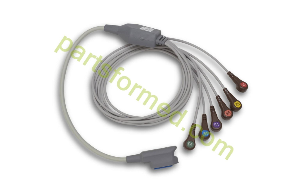 8300-0804-01 ZOLL Cable with V lead ECG, AAMI for defibrillator ZOLL X ...